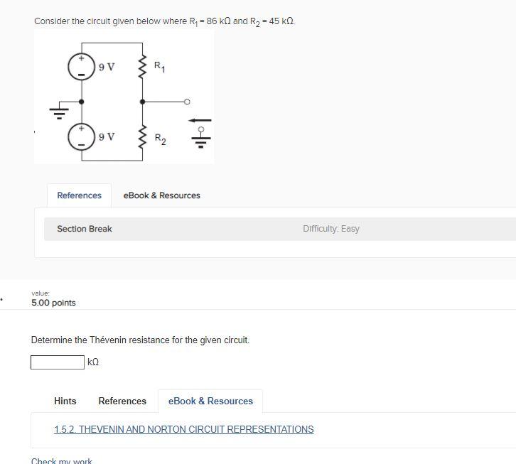 Solved Consider the circult given below where R4 = 86 K and | Chegg.com