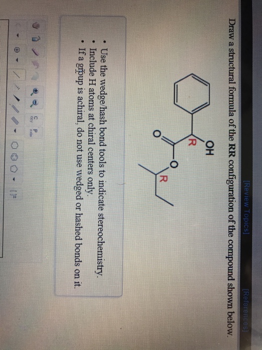 Solved Draw a structural formula of the RR configuration of | Chegg.com