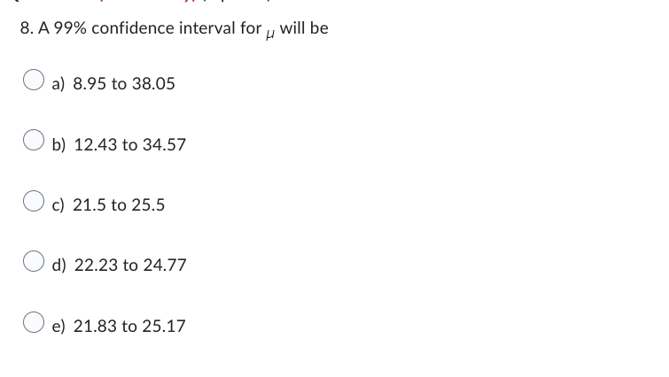 Solved For questions #5-10, refer to the following: A sample | Chegg.com
