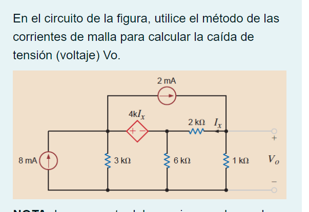 Solved En el circuito de la figura, utilice el método de las | Chegg.com