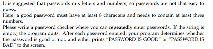 Solved It is suggested that passwords mix letters and | Chegg.com