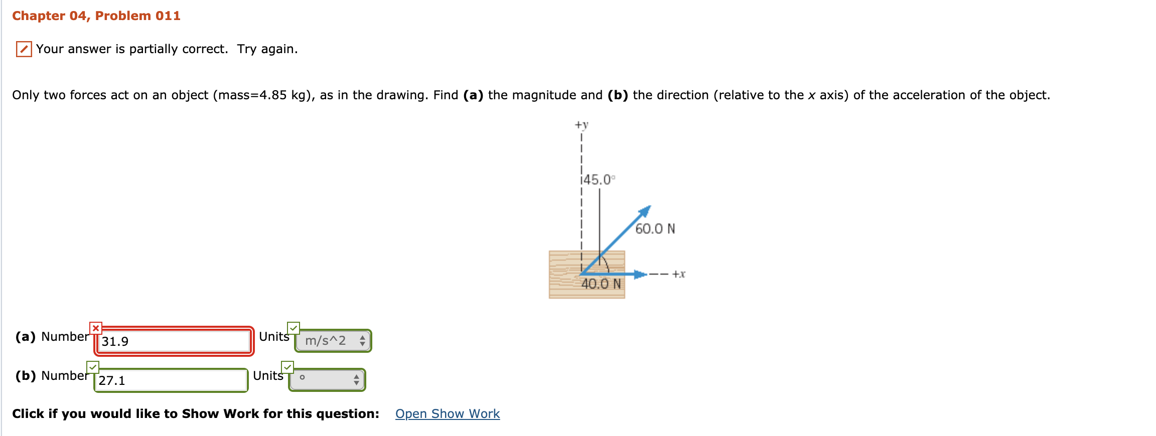 Solved Chapter 04, Problem 011 Your answer is partially | Chegg.com