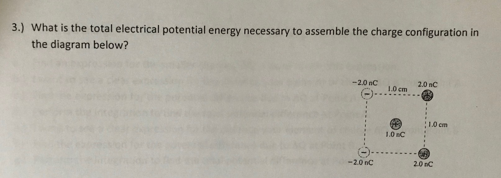 Solved what is the total electrical potential energy | Chegg.com