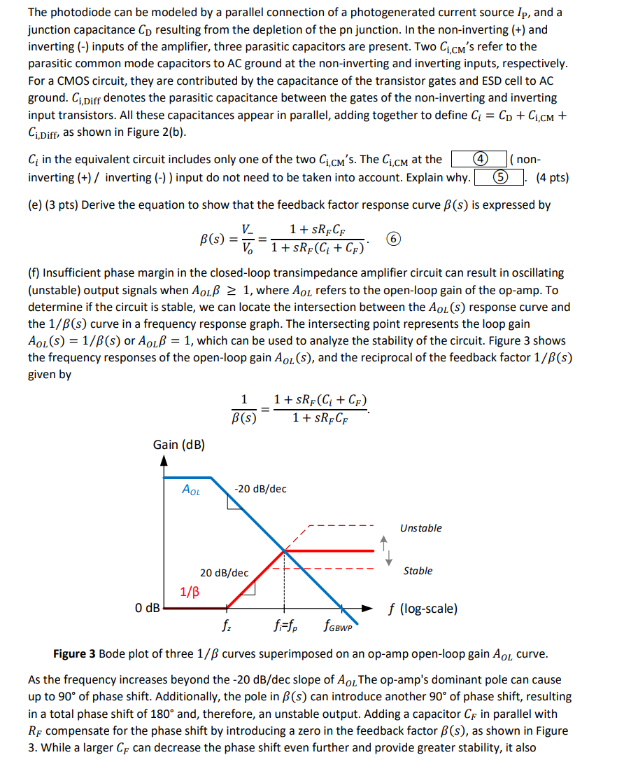 1 Photodiode Amplifier Circuit You Are Designing A