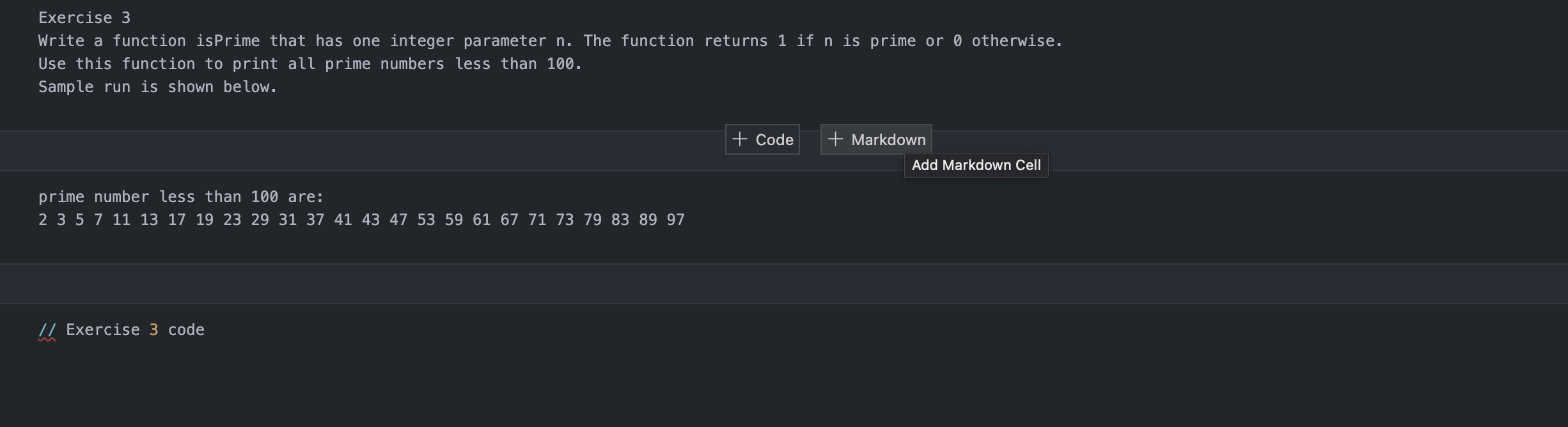 Solved Exercise 3 Write A Function Isprime That Has One