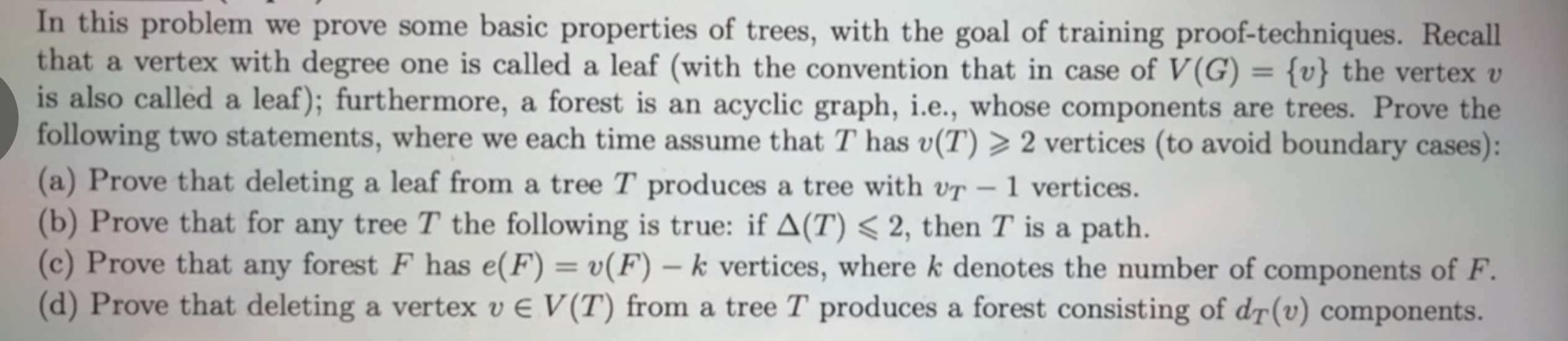 Solved In this problem we prove some basic properties of | Chegg.com