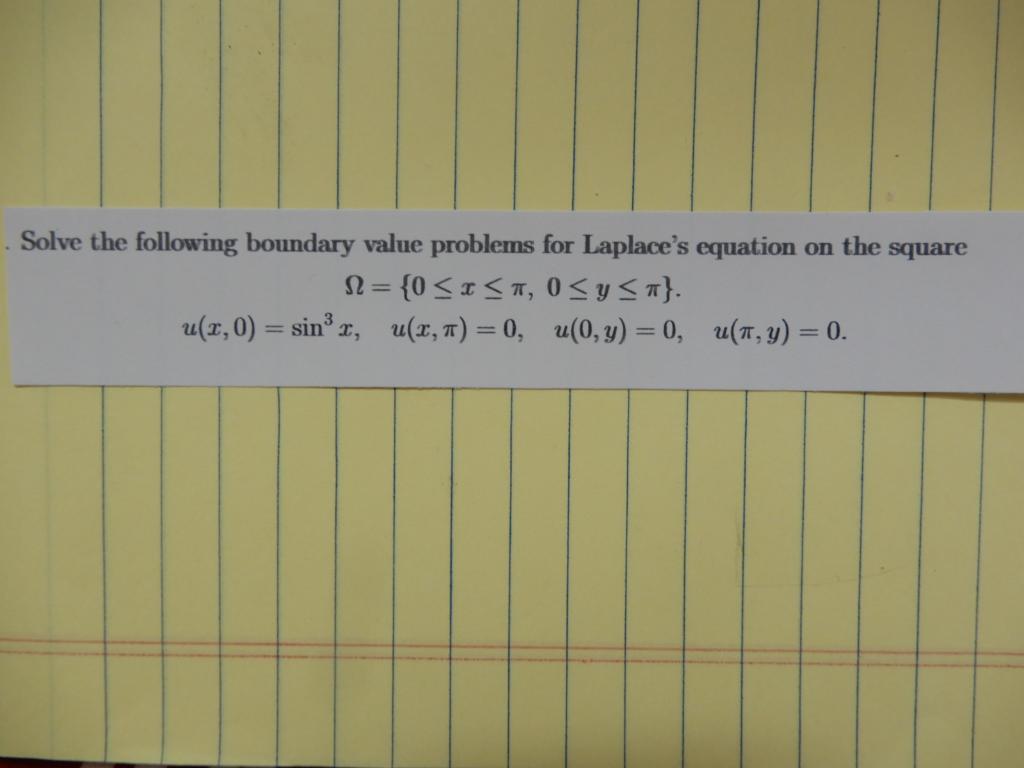 Solved Solve the following boundary value problems for | Chegg.com