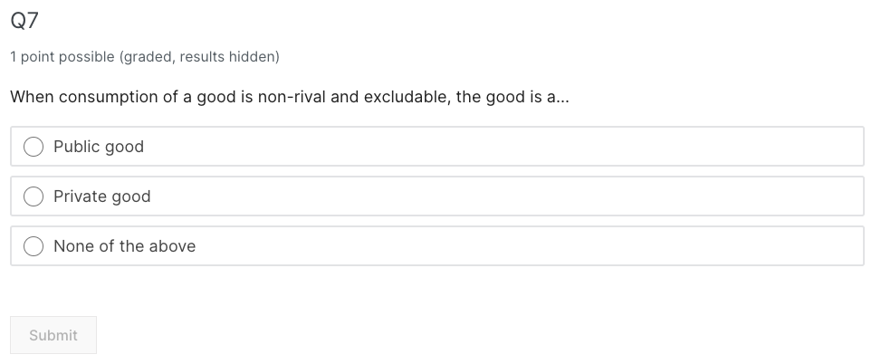 Solved Q7 1 point possible (graded, results hidden) When | Chegg.com