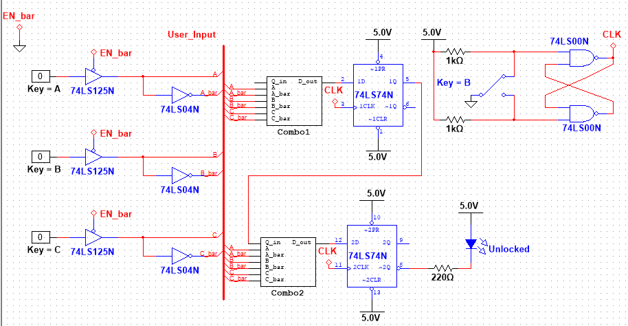 Add two D flip-flops (DFFs), the output LED | Chegg.com