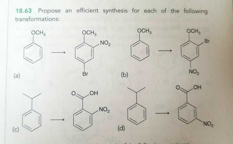 Solved 18.63 Propose an efficient synthesis for each of the | Chegg.com