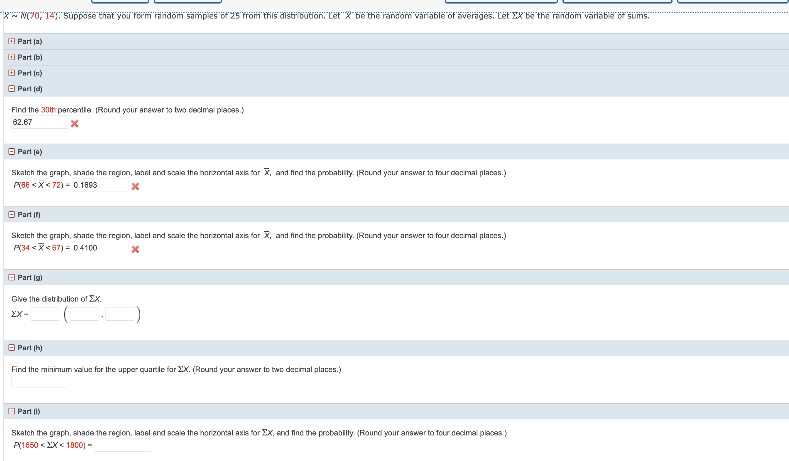 Solved Part (a)Part (b)Part (c)Part (d)Find the 30th | Chegg.com