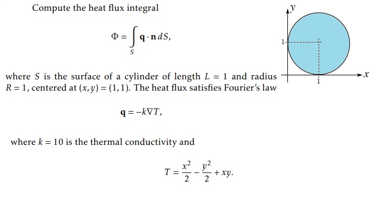 Solved Compute the heat flux integral Φ=∫Sq⋅ndS, where S is | Chegg.com