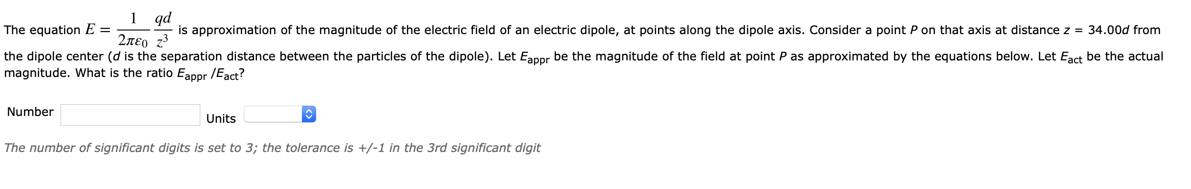 Solved 1 qd The equation E = is approximation of the | Chegg.com