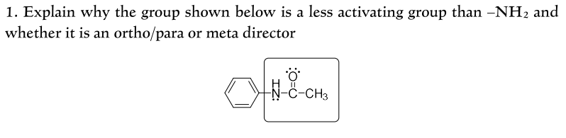 Solved 1. Explain why the group shown below is a less | Chegg.com