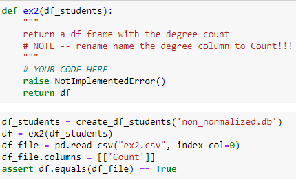 PYTHON USING PANDAS and SQL (sqlite3) as | Chegg.com