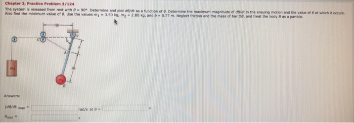 Solved Chapter 3, Practice Problem 3/124 The system is | Chegg.com