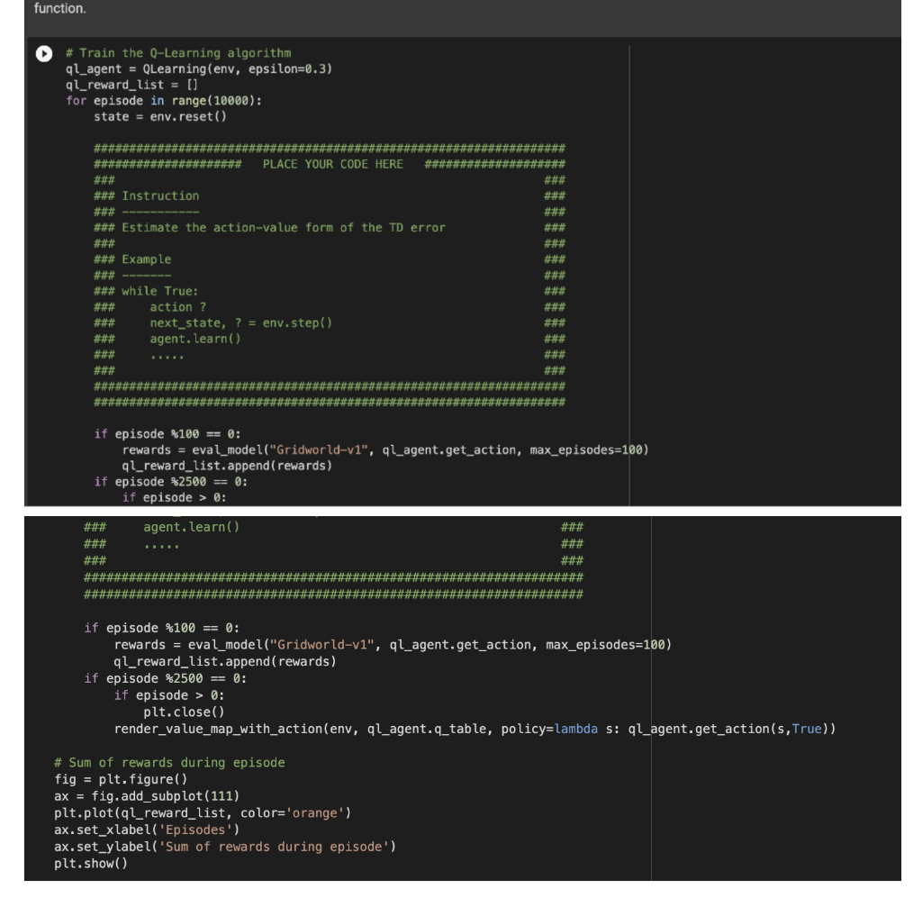 1.2 Off-policy Algorithm: Q-learning [28 pts] An | Chegg.com