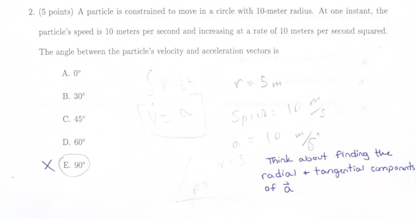 Solved 2. (5 points) A particle is constrained to move in a | Chegg.com