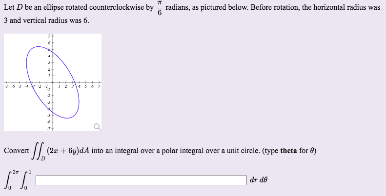 Solved radians, as pictured below. Before rotation, the | Chegg.com