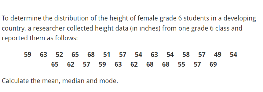 Solved To determine the distribution of the height of female | Chegg.com