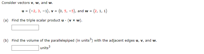 Solved Consider vectors \\( \\mathbf{v}, \\mathbf{w} \\), | Chegg.com