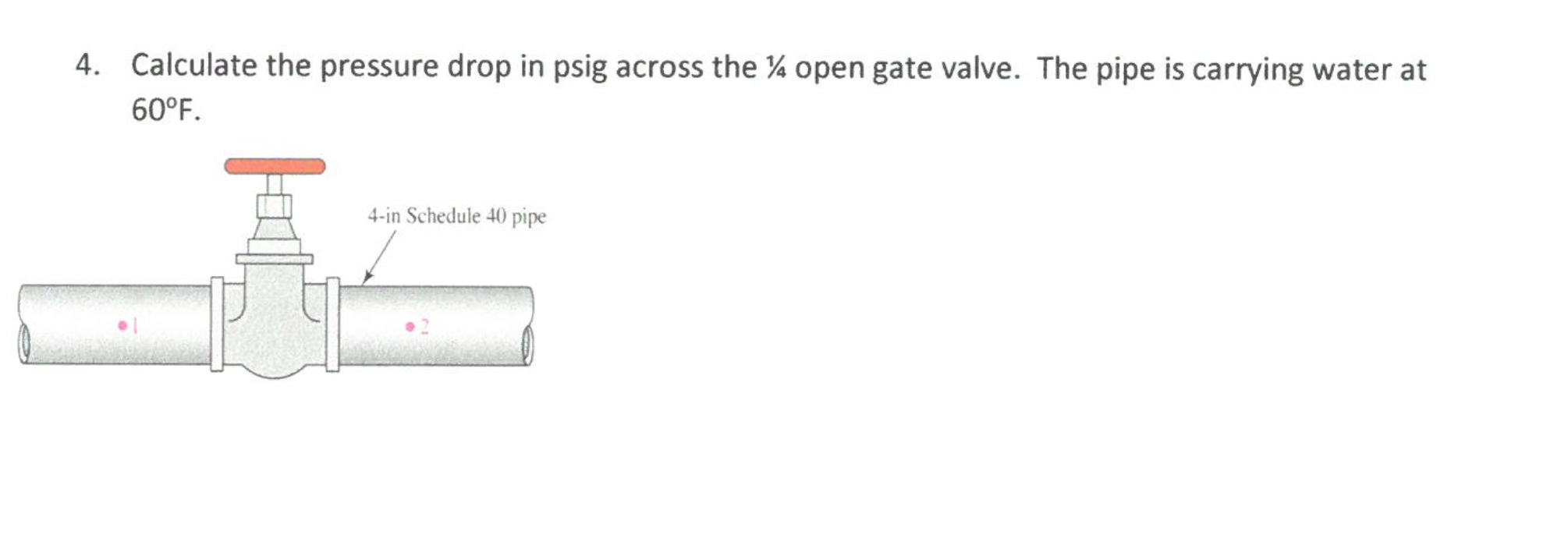 Solved Calculate the pressure drop in psig across the 14 | Chegg.com