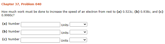 Solved How much work must be done to increase the speed of | Chegg.com
