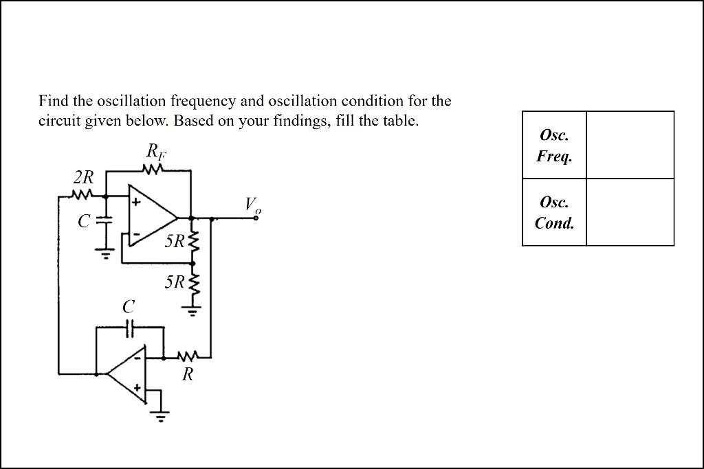 Solved Find the oscillation frequency and oscillation | Chegg.com