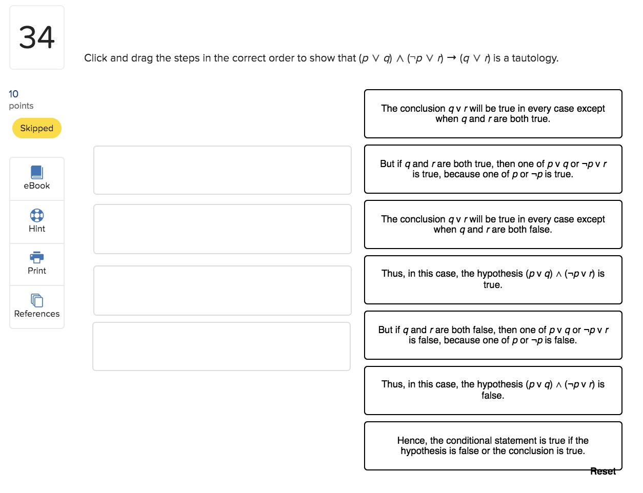 Solved Click and drag the steps in the correct order to show | Chegg.com