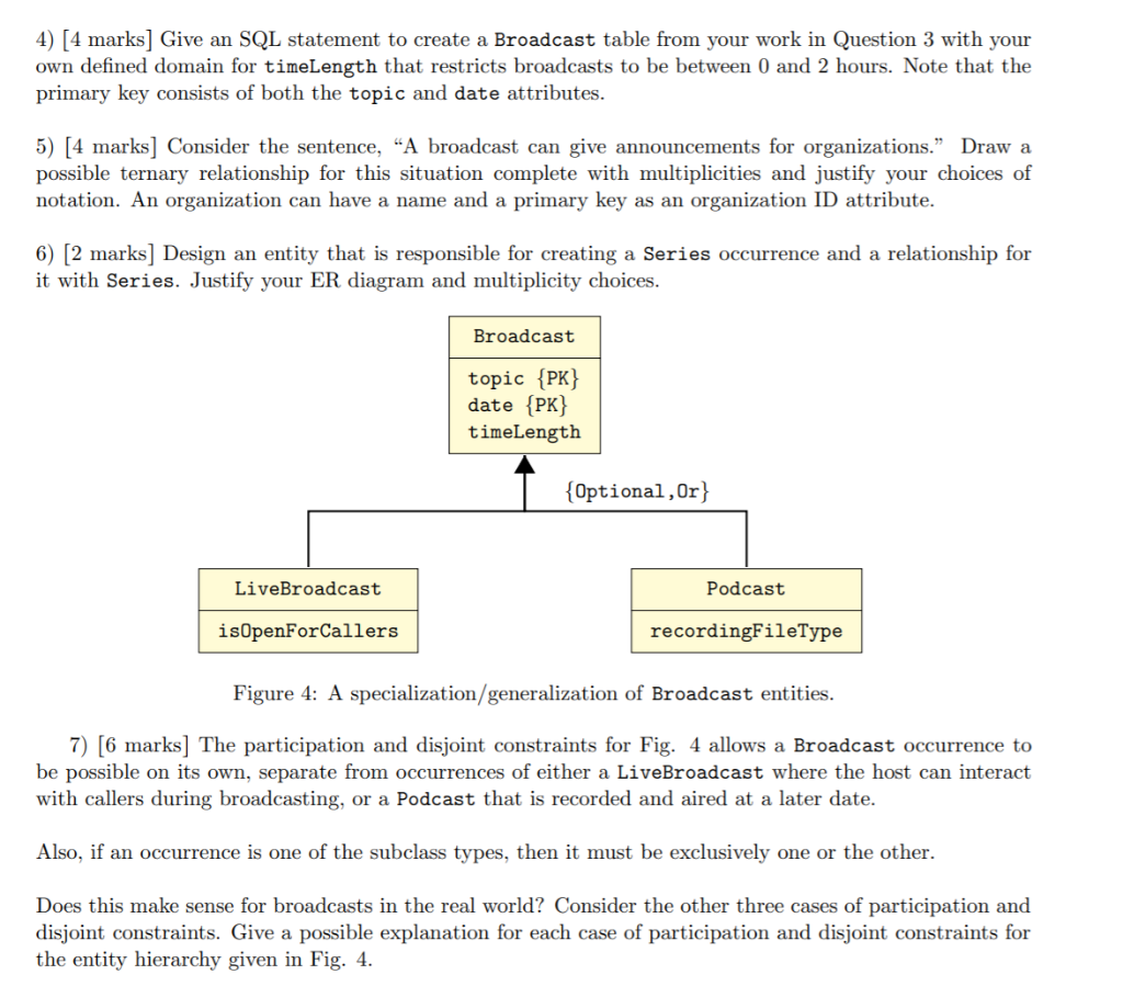 Objectives 1. be able to interpret ER and EER models; | Chegg.com