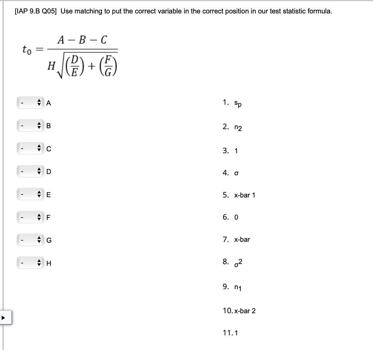 Solved [IAP 9.B Q05] Use matching to put the correct | Chegg.com
