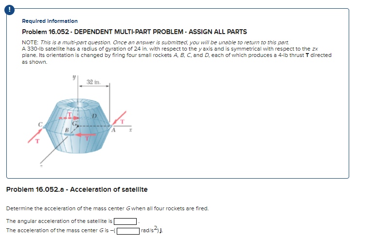 Solved Required Information Problem 16.052 - DEPENDENT | Chegg.com