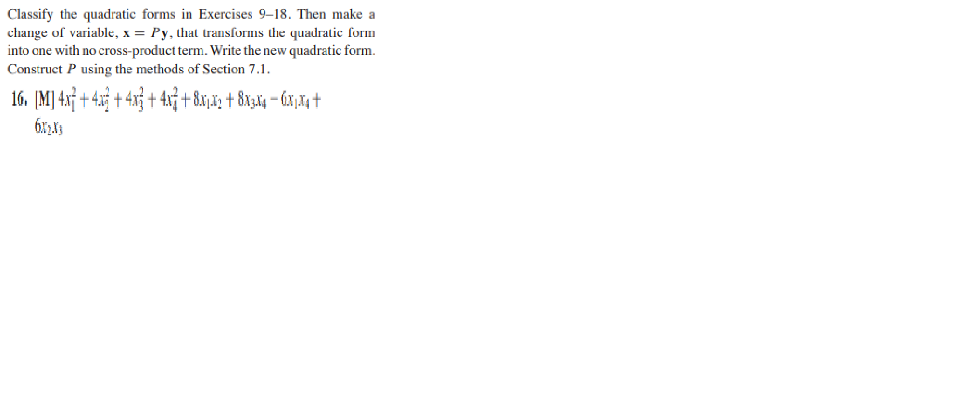 Solved Classify the quadratic forms in Exercises 9–18. Then | Chegg.com