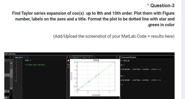 Solved ⋆ Question-3 Find Taylor series expansion of cos(x) | Chegg.com