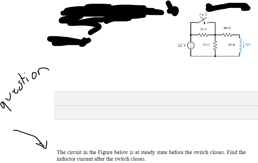Solved The circuit in the Figure below is at steady state | Chegg.com