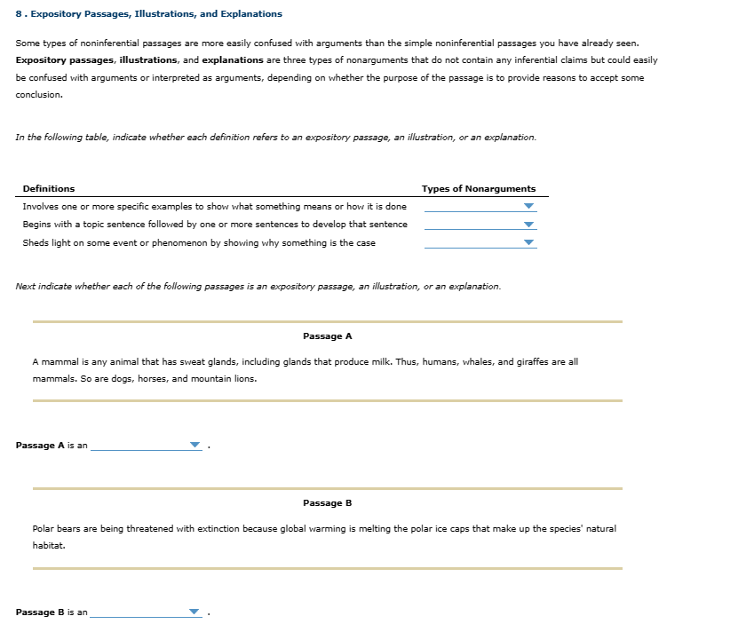 8. Expository Passages, Illustrations, and | Chegg.com