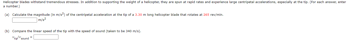 Solved a number.)(a) ﻿Calculate the magnitude (in ms2 ) ﻿of | Chegg.com
