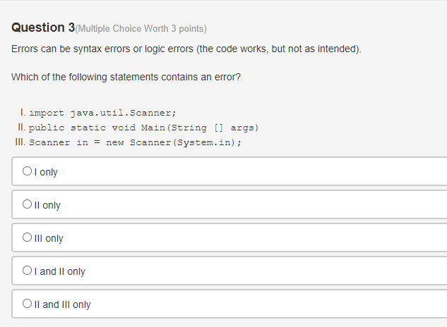 Solved Question 1(Multiple Choice Worth 3 points) Which is | Chegg.com