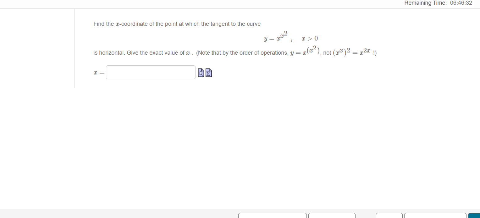 Solved Find the x ﻿-coordinate of the point at which the | Chegg.com
