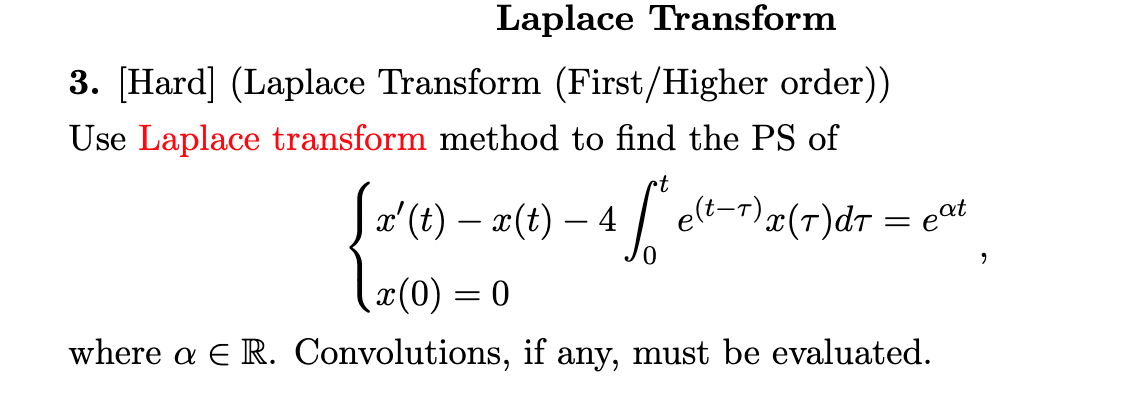 Solved Laplace Transform[Hard] (Laplace ﻿Transform | Chegg.com