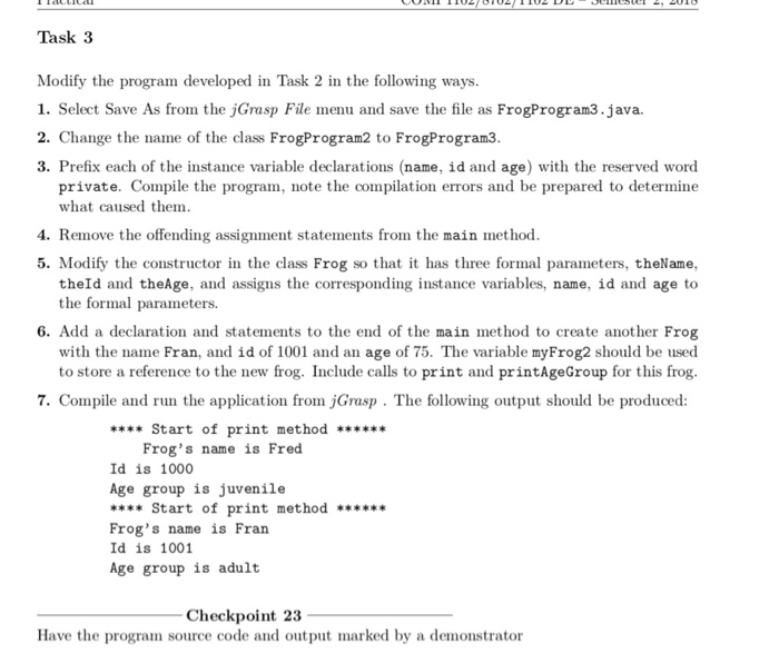 Solved Getting Started Create a directory called prac0 (in | Chegg.com