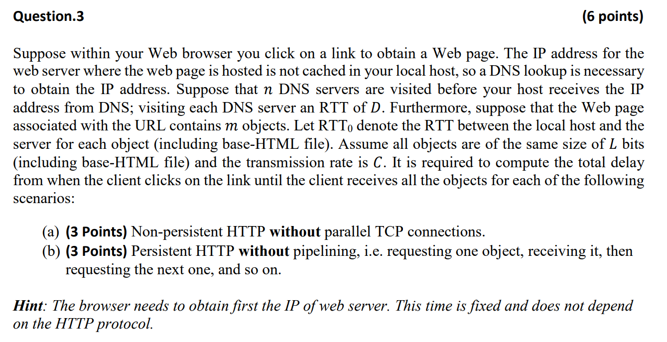 Suppose Within Your Web Browser You Click On A Link
