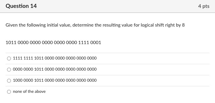 Solved Given the following initial value, determine the | Chegg.com