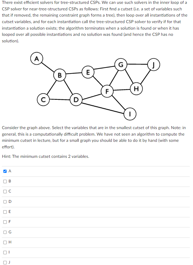 Solved There exist efficient solvers for tree-structured | Chegg.com Solved There exist efficient solvers for tree-structured | Chegg.com