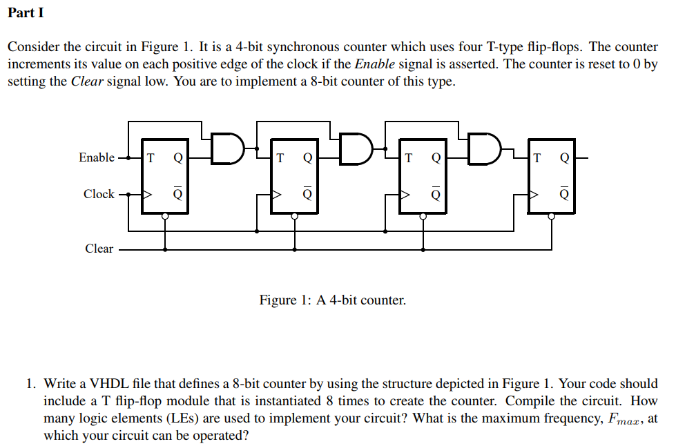 Solved Part I Consider The Circuit In Figure 1 It Is A