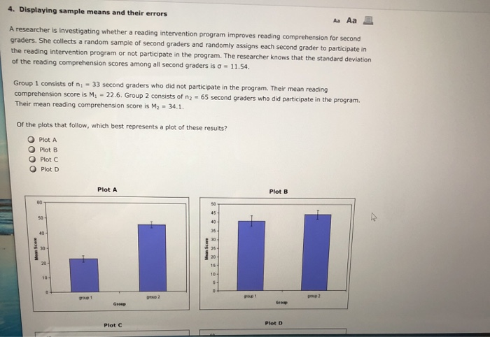 Solved Complete: Chapter 7 Problem Set Plat D Plot C The | Chegg.com