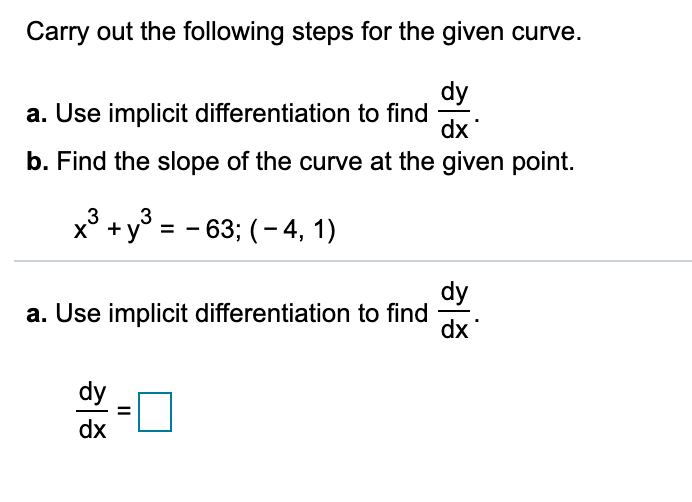 Solved dy Calculate using implicit differentiation. dx 9x=y² | Chegg.com