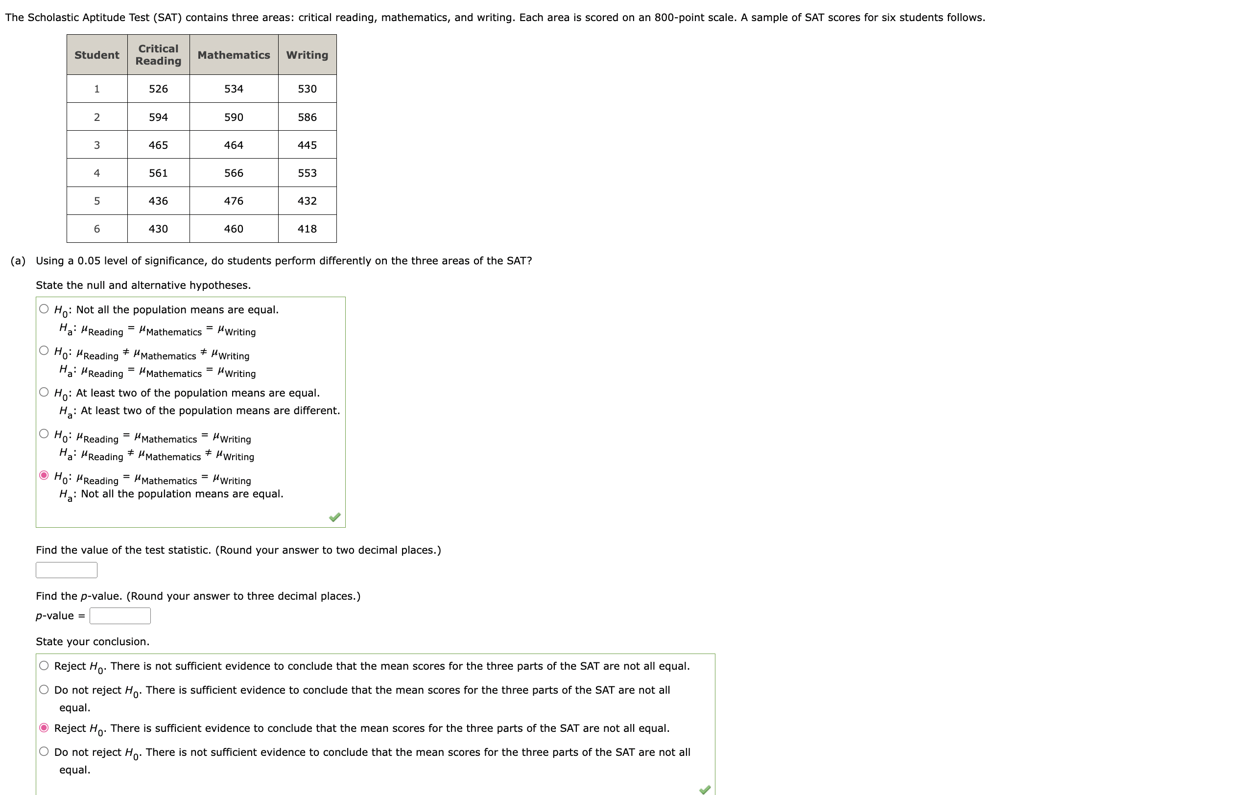 Solved State the null and alternative hypotheses. H0: Not | Chegg.com