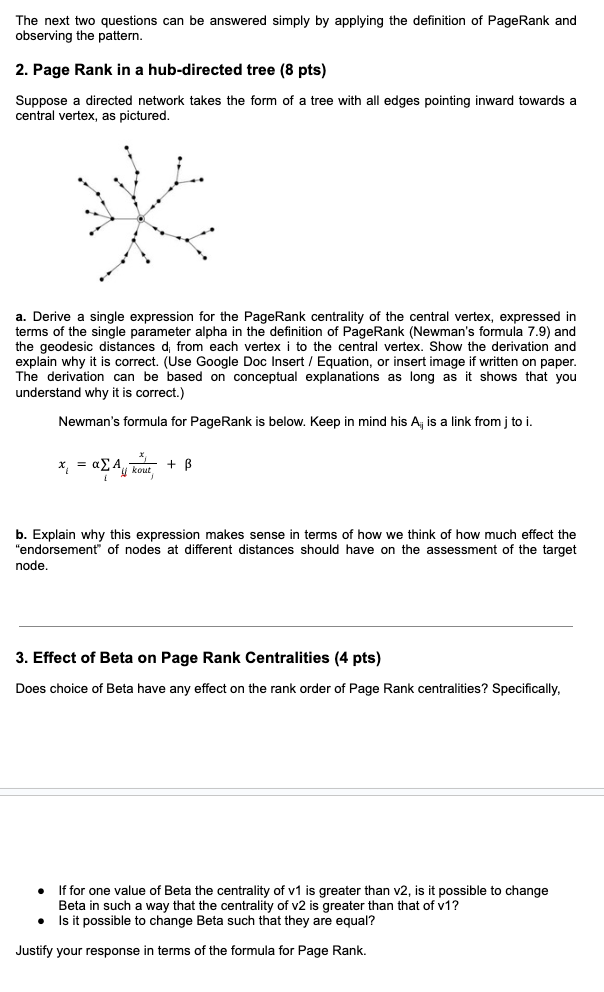 Solved The next two questions can be answered simply by | Chegg.com