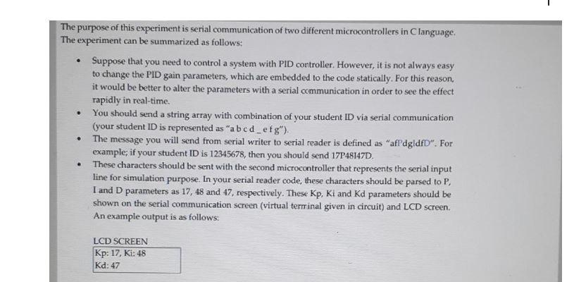 Solved The purpose of this experiment is serial | Chegg.com
